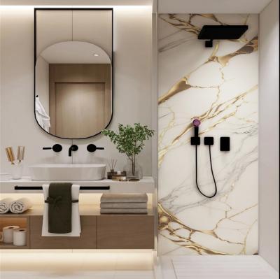 China Matte Finish Decorative PVC Wall Panel 2.6M 2.8M Pvc Marble Sheet Slab for sale