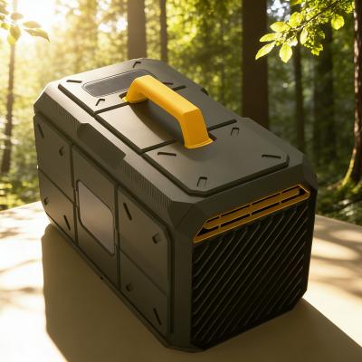 China Lightweight Portable RC AC Dual Power Camping Air Conditioner 500W for sale