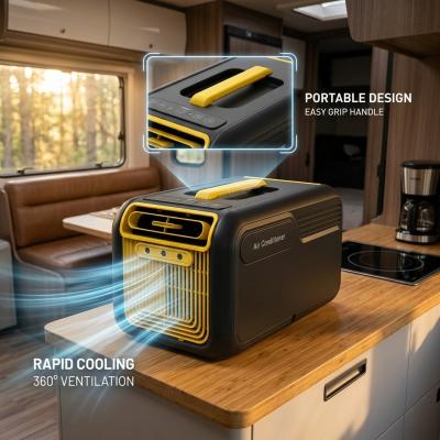 China 4800BTU Spray Forced Cooling 3m Whole Room Cooling Portable Air Conditioner with Misting Function for sale