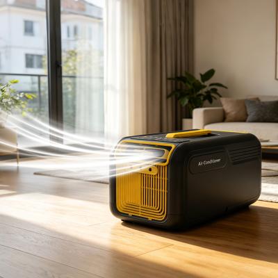 China Mini Portable AC Air Conditioner Powder Cooling Adjustment Modes For Indoor Outdoor Use for sale