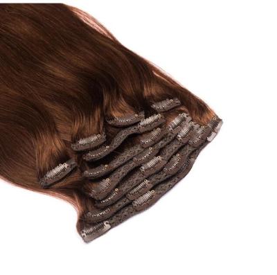 Cina Si raddoppia la clip vergine di trama nelle estensioni/diritto dei capelli clip dei capelli umani di Remy dentro in vendita