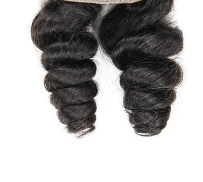 China O cabelo humano genuíno da peruca do fechamento do laço do delicado 4 x 4 sem Chemiacal processou à venda