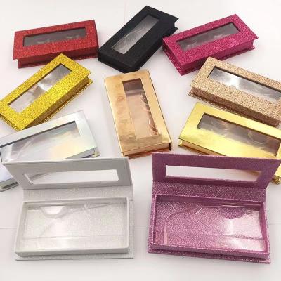 Cina imballaggio di marmo su ordinazione del ciglio di scintillio di 350g Logo Printed Paper Lash Boxes in vendita