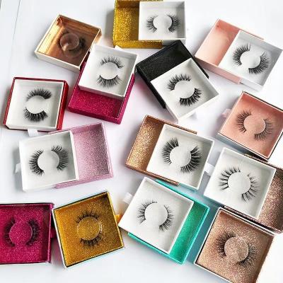 Cina imballaggio di marmo su ordinazione del ciglio di scintillio di 350g Logo Printed Paper Lash Boxes in vendita
