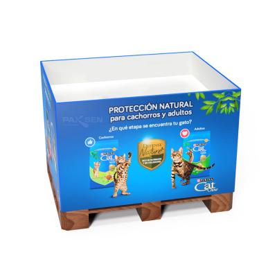China ISO Display Corrugated Box Corrugated Board Paper Display Rack Eco Friendly for sale