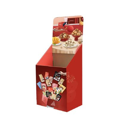 China ISO Display Corrugated Box Corrugated Board Paper Display Rack Eco Friendly for sale