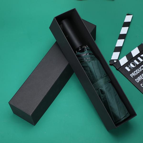 Quality Portable Rectangular Corrugated Display Boxes Black Umbrella Packaging Box for sale