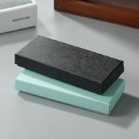 Quality Jewelry Diecut Rigid Gift Box Watch Mint Green Black Velvet Packaging Box For for sale