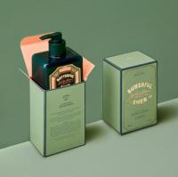 Quality Green Pink Cardboard Cosmetic Packaging Varnishing Skin Care Boxes for sale