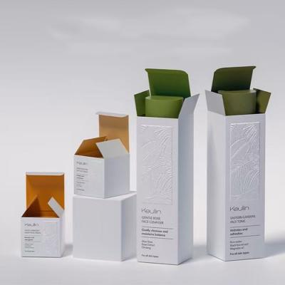 China White Cosmetic Packaging Box Body Wash Shampoo Cardboard Boxes With Logo for sale