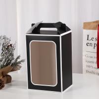 Quality Black Pink White Display Carton Box Recycled Kraft Gift Box UV Coating for sale