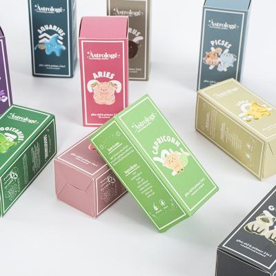 China Rectangle Vintage Cosmetic Box Printing Cake Mask Medicine Cardboard Box Printing for sale