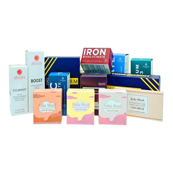Quality Essence Cosmetic Packaging Box Hot Stamping Embossed Lipstick Container Box for sale