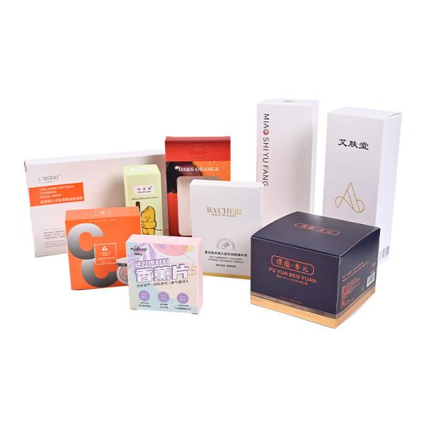 Quality Essence Cosmetic Packaging Box Hot Stamping Embossed Lipstick Container Box for sale