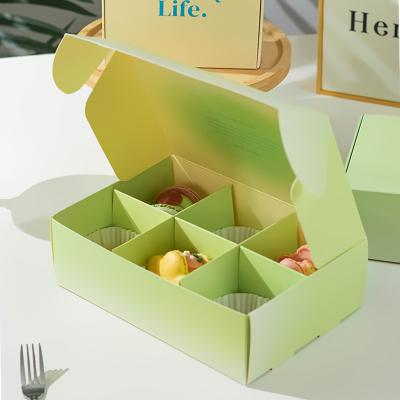 China Snowflake Crisp Nougat Custom Paper Boxes Cookie  Macaron Packaging Boxes for sale