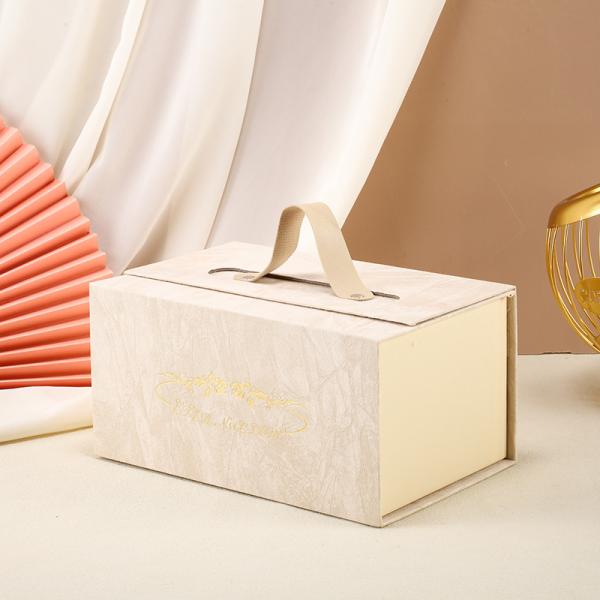 Quality Velvet Textured Foldable Gift Boxes Stamping Customizable Gold Foil Packaging for sale