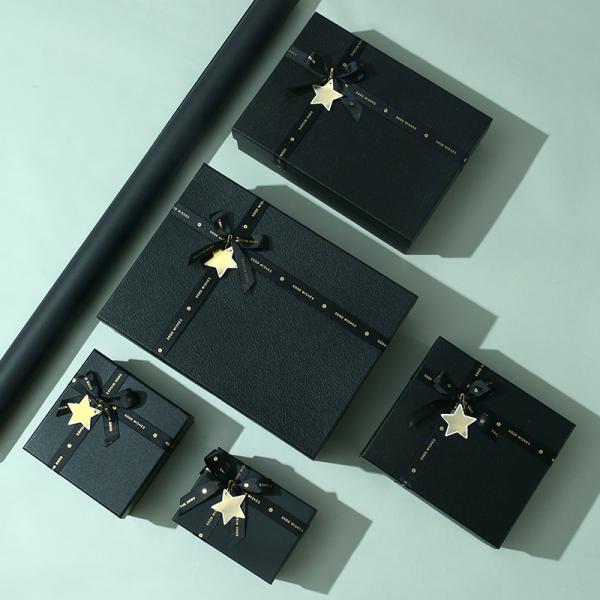 Quality Large Capacity Gift Wrapping Boxes Top Bottom Lids Logo Custom Gift Wrapping for sale