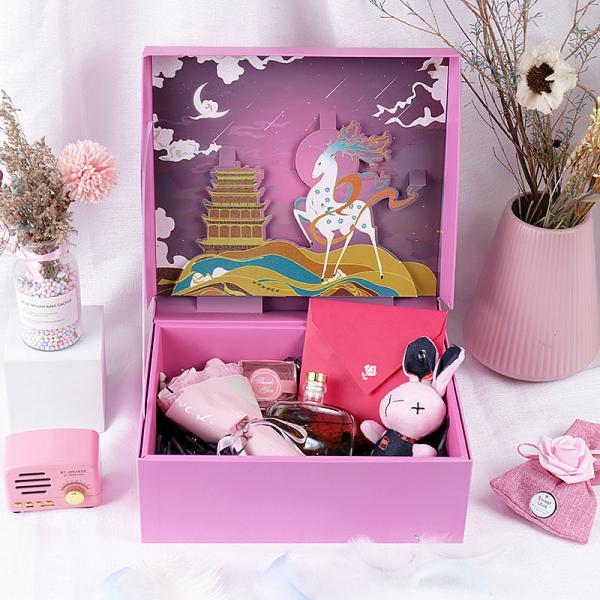 Quality Magic Wonderland Small Foldable Boxes Animal Theme 3D Pop Up Unicorn Jungle for sale