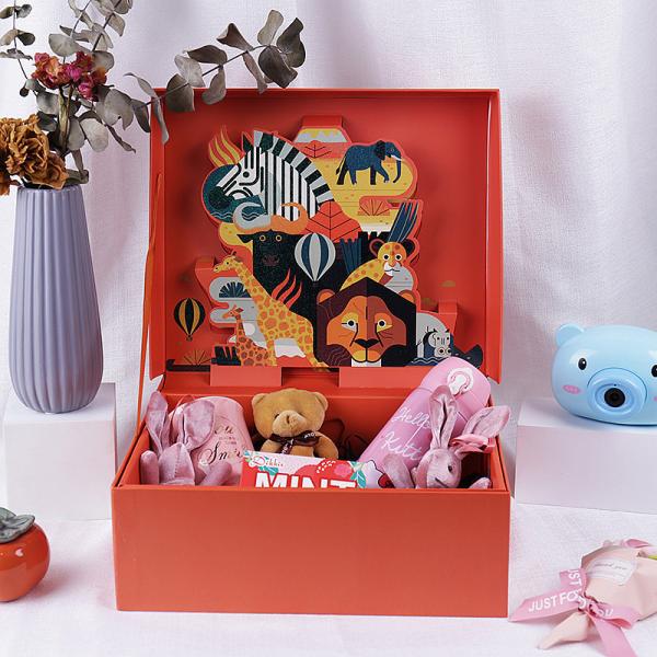 Quality Magic Wonderland Small Foldable Boxes Animal Theme 3D Pop Up Unicorn Jungle for sale