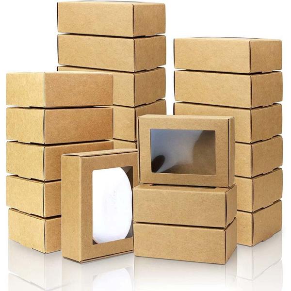 Quality Soap Corrugated Display Boxes Matte Gloss Eco Friendly Window Kraft Boxes for sale
