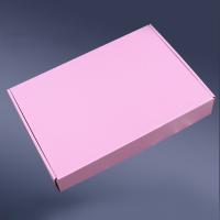 Quality Airplane Style Corrugated Gift Boxes UV Printing Shipping Mailer Boxes Pink for sale