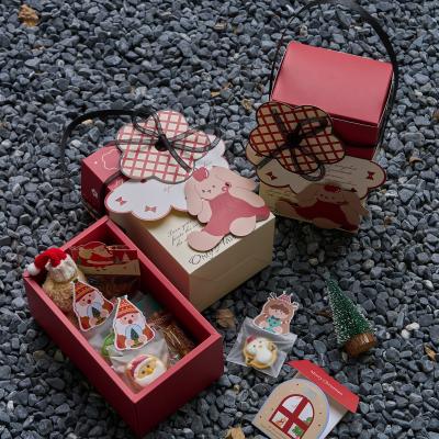 China Candy Branded Cardboard Boxes 10cm 15cm Handheld Biscuit Packaging Box for sale