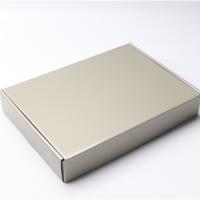 China Custom Stackable Corrugated Gift Boxes - Emerald Green with Silver Foil & Gold Metallic Finishes | White Cardboard/Kraft Paper Material for sale