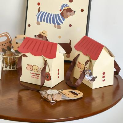 China House Shaped Custom Packaging Boxes  Candy  17.5cm Small Cardboard Boxes For Cookies for sale