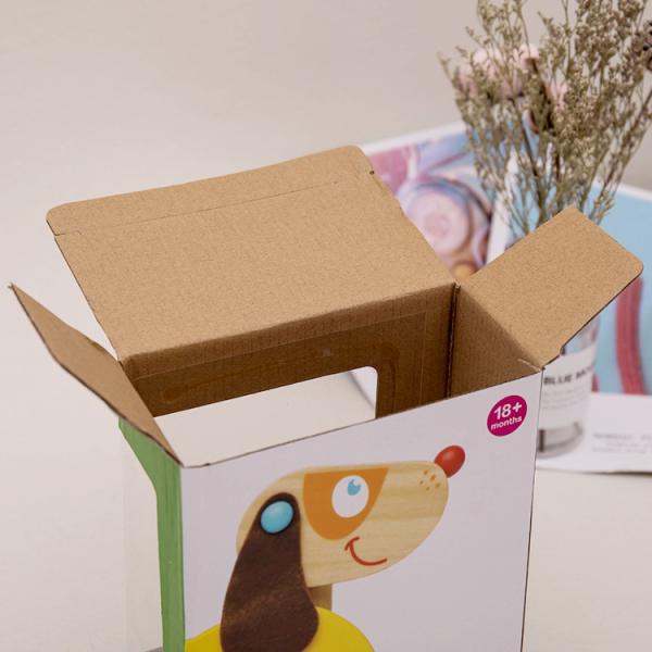 Quality Portable Wooden Shipping Display Boxes Custom Logo Printing Corrugated Packaging for sale