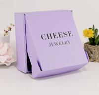 Quality Lavender Corrugated Jewelry Boxes Jewelry Presentation Waterproof Shipping Boxes for sale