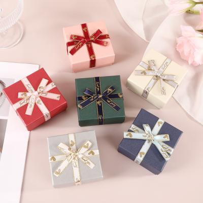 China Square 5cm 9cm Product Packaging Necklace Packaging Box Small Travel Jewelry Box for sale