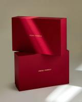 Quality Luxury Gift Box Set Premium Red Satin Finish Packaging Reinforced Edge for sale