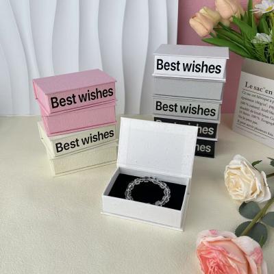 China Crystal Bracelet Packaging Box Magnetic Gift Box Flip Gift Box Jewelry Box Packaging Jewelry Box for sale