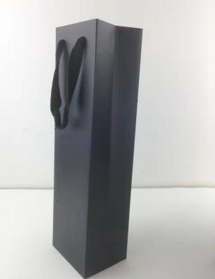Cina il vino resistente del cartone 170gsm porta la borsa di Matt Lamination Single Wine Bottle in vendita