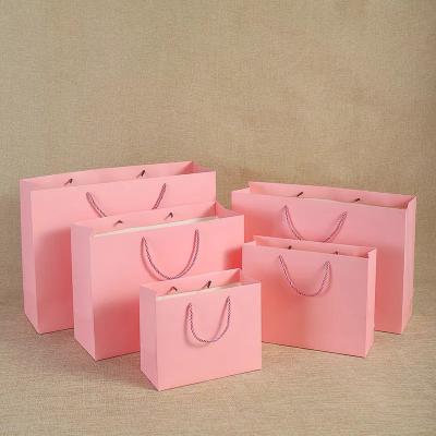 Cina Sacco di carta rosa della cannella della biancheria intima dei sacchi di carta dell'abbigliamento di stampa offset di iso in vendita