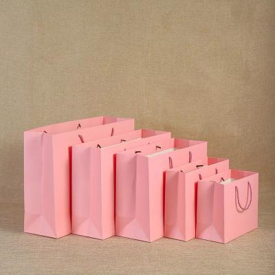 Cina Sacco di carta rosa della cannella della biancheria intima dei sacchi di carta dell'abbigliamento di stampa offset di iso in vendita