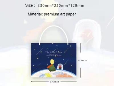 Cina Piccolo principe Print Recycled Paper vende le borse 33x25x12cm in vendita