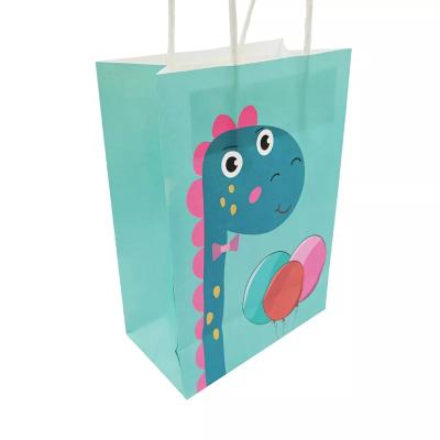 Cina Sacchetti della spesa di carta animali della stampa 90gsm 100gsm 110gsm con le maniglie torte in vendita