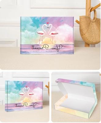 Cina Il ODM Unicorn Print Corrugated Paper Carton dell'OEM ha riciclato il contenitore di gioielli variopinto in vendita