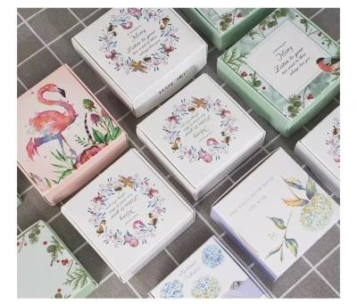 Cina Laminazione lucida d'imballaggio di carta rosa verde blu della scatola di Scrunchie dell'avorio in vendita