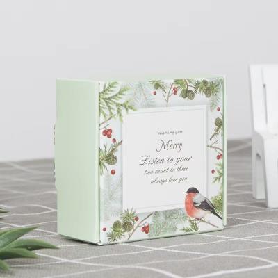 Cina Laminazione lucida d'imballaggio di carta rosa verde blu della scatola di Scrunchie dell'avorio in vendita
