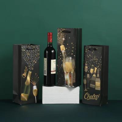 Cina Scatole di cartone ondulate su ordinazione di timbratura di oro dei sacchi di carta della bottiglia di vino della stampa in vendita