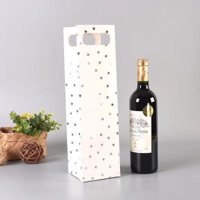 Cina l'oro di 12.5x11x33.6CM ha stampato i sacchi di carta della bottiglia di vino su misura in vendita