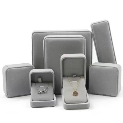 Cina Azzurri Haze Grey Recycled Paper Jewelry Boxes 6cm*5cm*4.5cm in vendita