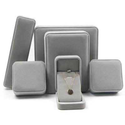 Cina Azzurri Haze Grey Recycled Paper Jewelry Boxes 6cm*5cm*4.5cm in vendita