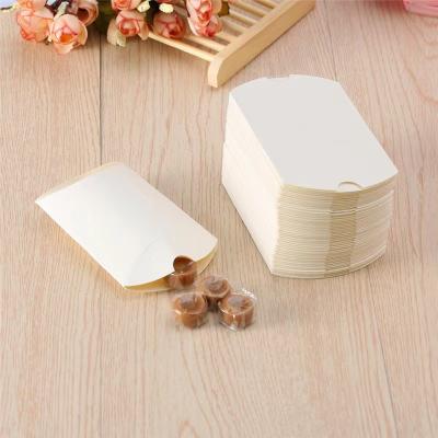 China Gewohnheit machen Brown, Kraftpapier-, daskissen bunten Elfenbein-Papier-Süßigkeits-Kasten kleine Geschenktasche einpackt zu verkaufen