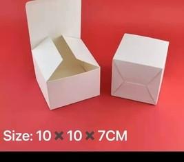 China Customized Small Plain Recycled Paper Gift Box White 10x10x7 Cake Box for sale