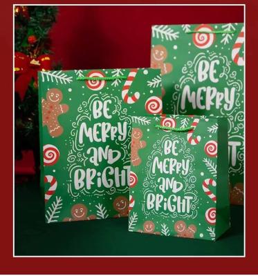 Cina sacchi di carta del regalo di Natale di 26*32*12cm in vendita