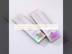 Cosmetic Silver Cardboard Paper Boxes Custom Printed With Logo For Eyelash Brushes And Lipsticks