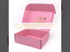 Custom Corrugated Gift Boxes Airplane Style Box For Hairpin Jewelry And Gift Packaging Hot Stamping And UV Printing Available
Product Introduction